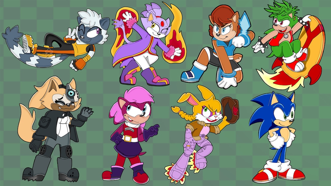 Sonic Stickers-(the Western Crew) - Etsy