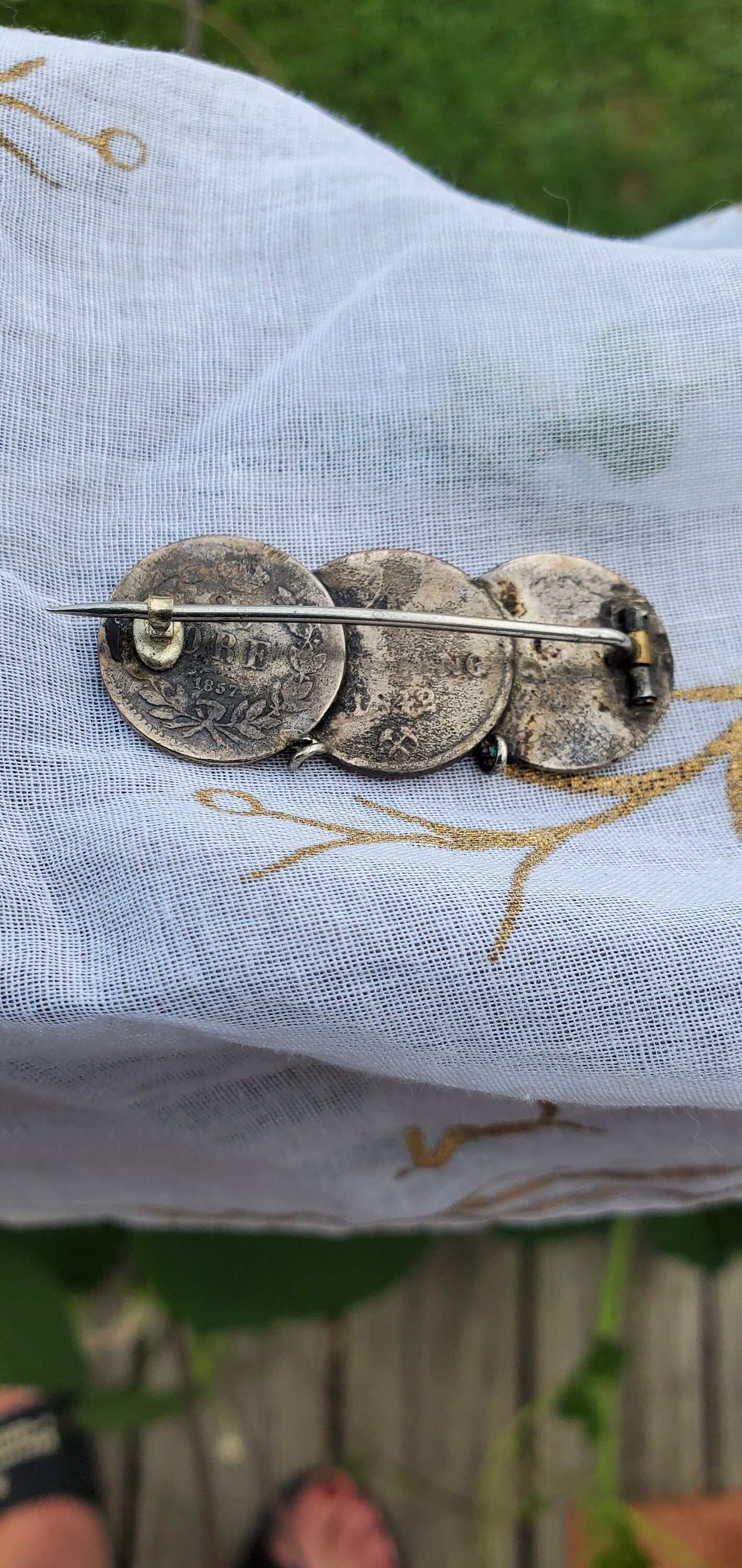 Antique Coin Brooch, 1800s Swedish Coin Pin - Etsy