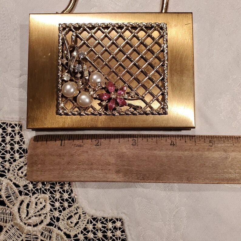 Vintage Jeweled Compact Purse, Carryall, Dance Purse Miniaudiere, - Etsy