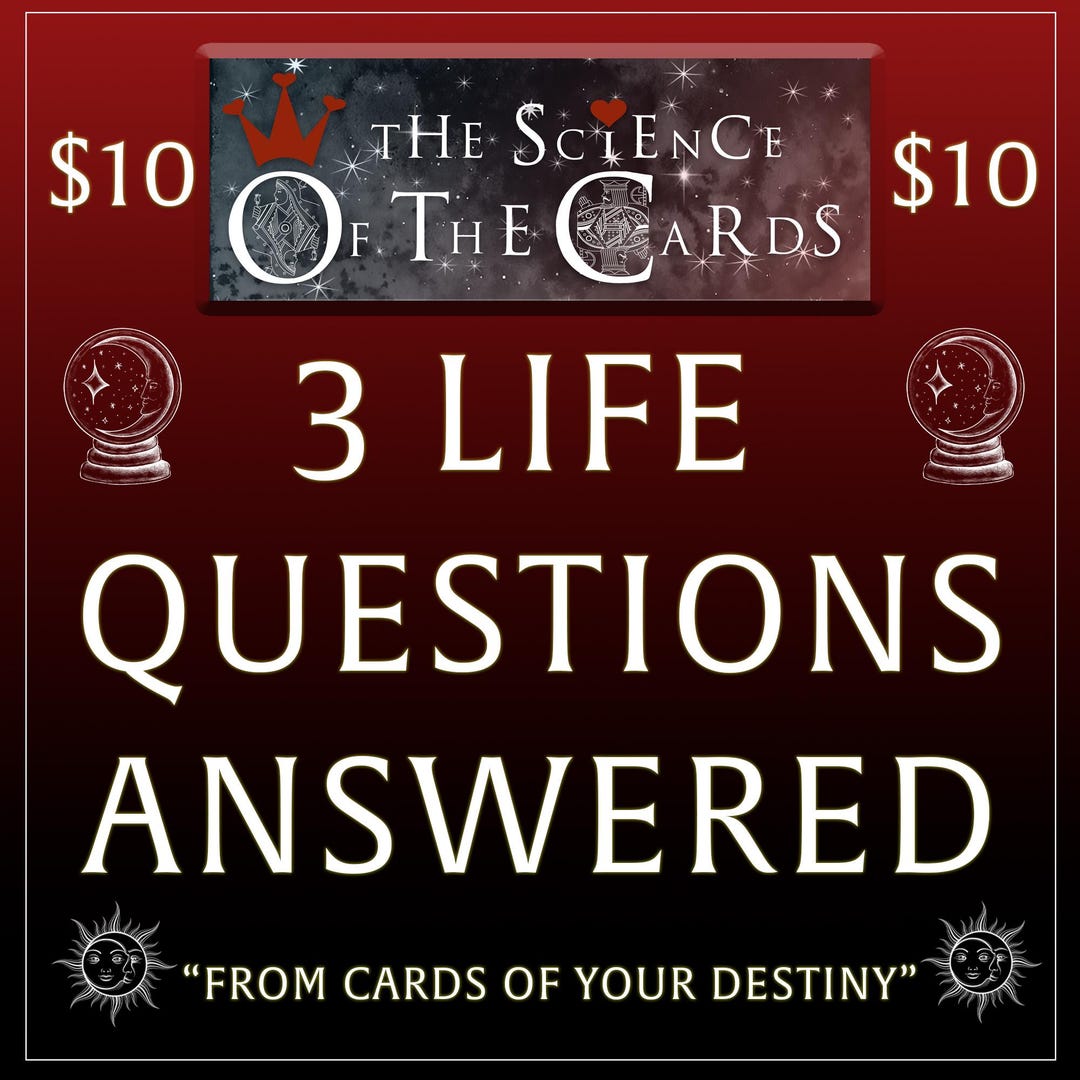 3 Life Questions Cards of Your Destiny Card Readings Better Than Tarot ...