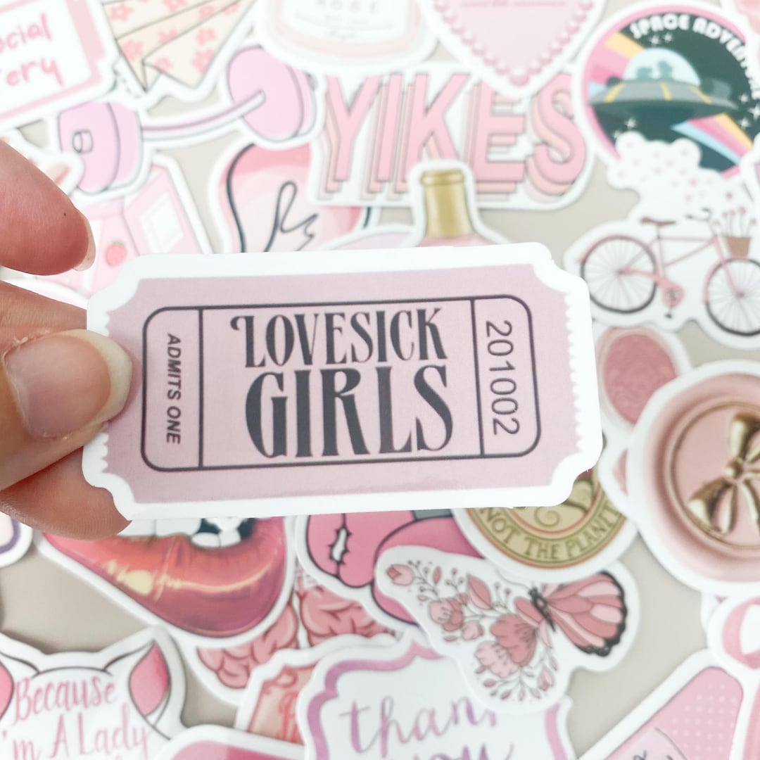 Preppy Sticker Pack Girly Decal for Car Accessory Party Favor for Tween ...