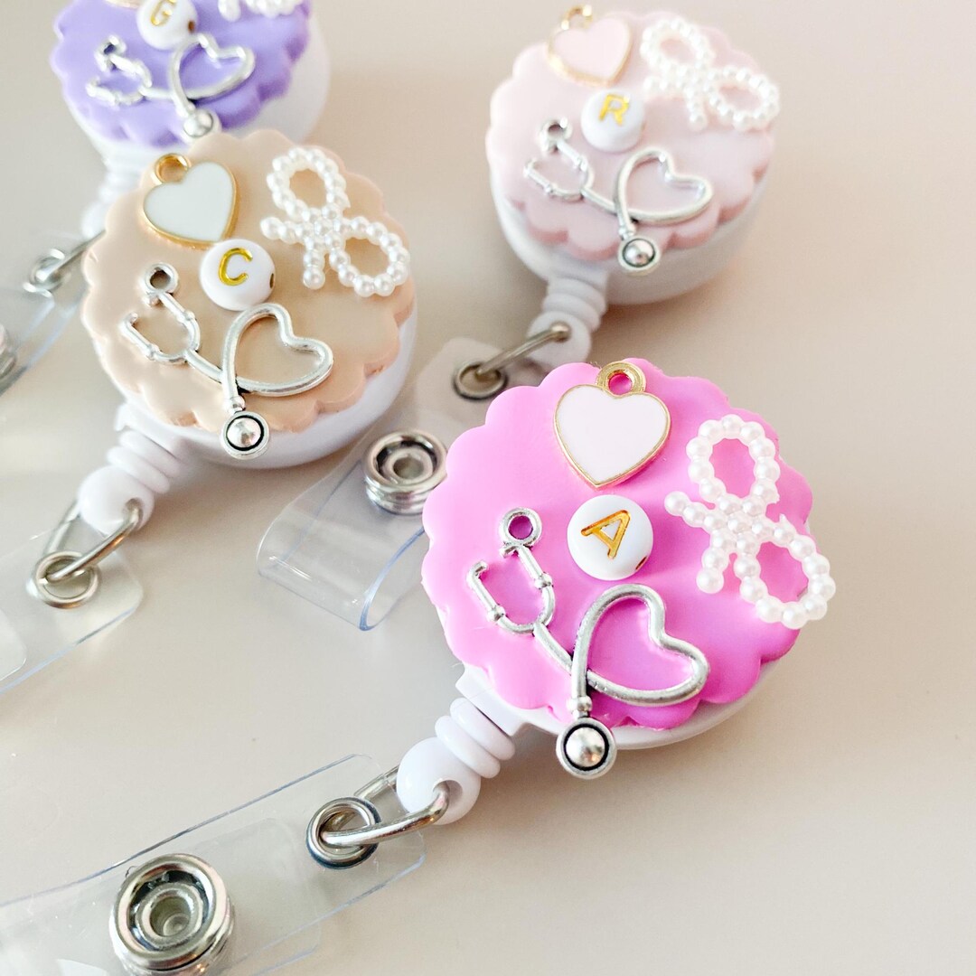 Pediatric Nurse Badge Holder for Student RN Gift for Cardiologist Badge ...