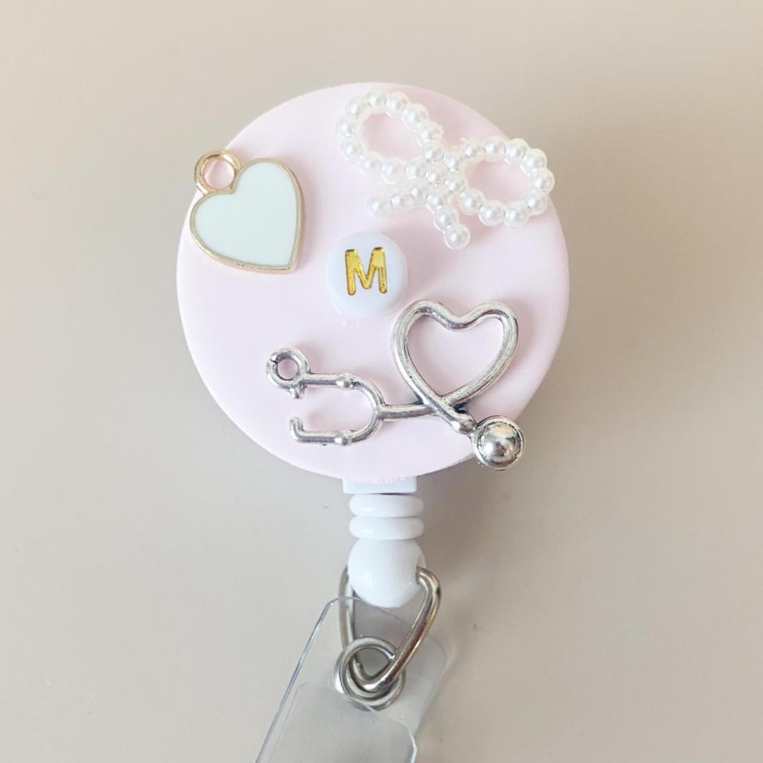 Clay Badge Reel for Nurse Stethoscope Badge Cute Nurse Gift Idea for ...