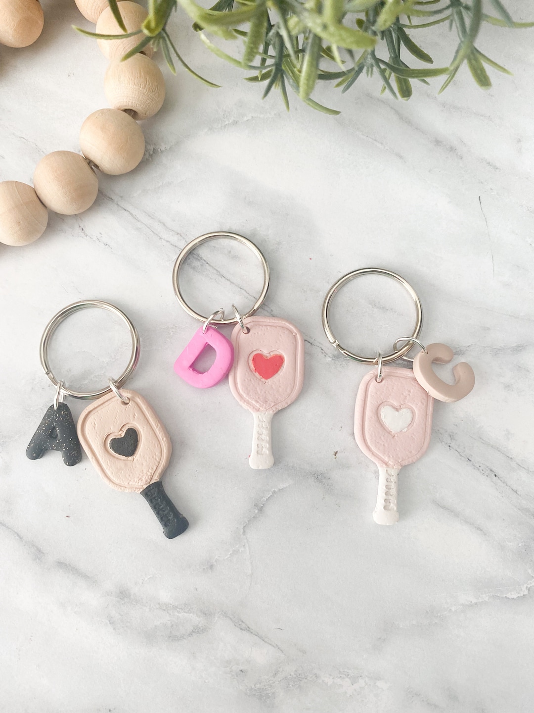 Pickleball Paddle Keychain Gift for Pickleball Player Valentines Gift ...