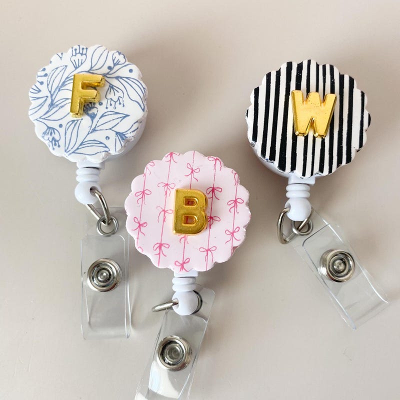 Clay Badge Charms - Etsy