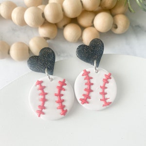 Baseball Mom Gift Custom Baseball Earring Polymer Clay Sports Earring ...