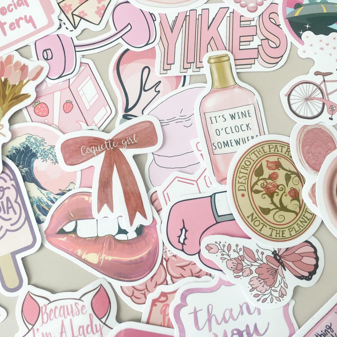 Surprise Sticker Pack Preppy Girl Sticker for Tumbler Decal Pack of ...