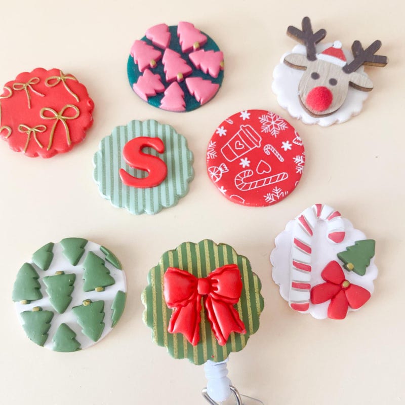 Badge Reel Christmas Bulk - Etsy