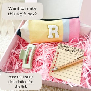 Pouch for Teacher Appreciation Gift for Teacher Custom Letter Pouch Bag ...