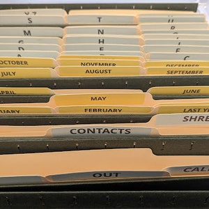 WISEFILE 50 Labelled Folders Filing System With 1 Page Instructions for ...