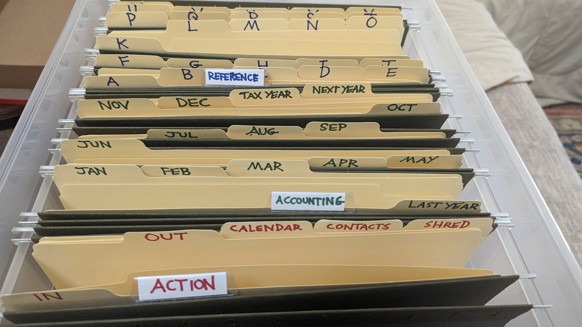 EASIEST FILING SYSTEM Updated and Improved Digital Download 1 Page ...