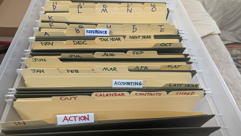 EASIEST FILING SYSTEM Updated and Improved Digital Download 1 Page ...