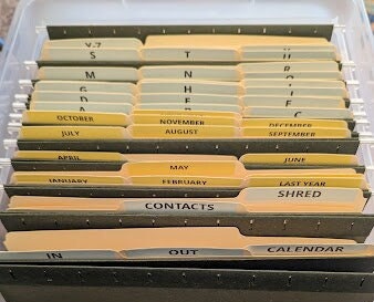 WISEFILE 50 Labelled Folders Filing System With 1 Page Instructions for ...