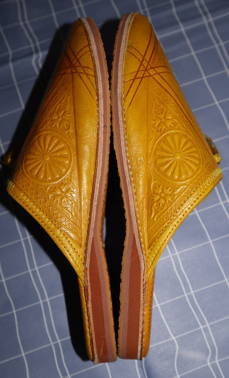 Berber Slippers 100% Leather - Etsy