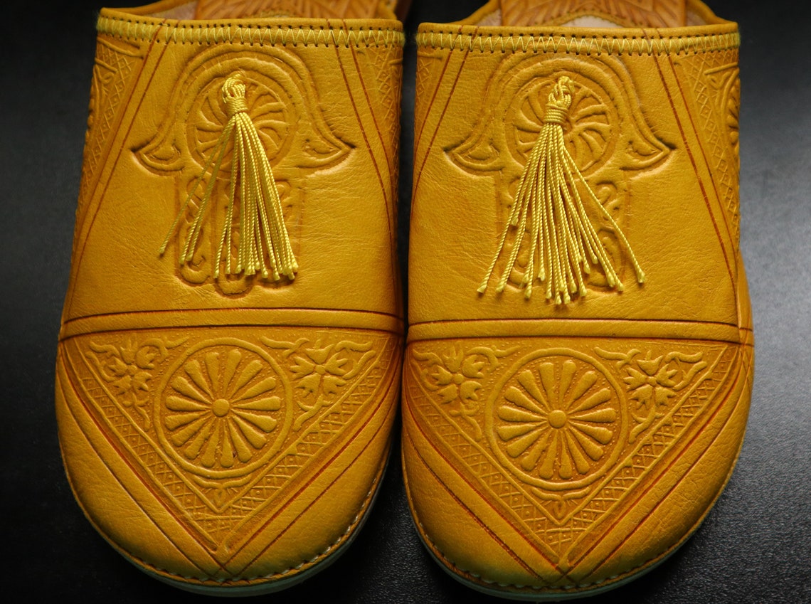 Berber Slippers 100% Leather - Etsy