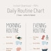 Kids Daily Routine Chart: Morning & Evening Visuals (PDF Download) - Etsy