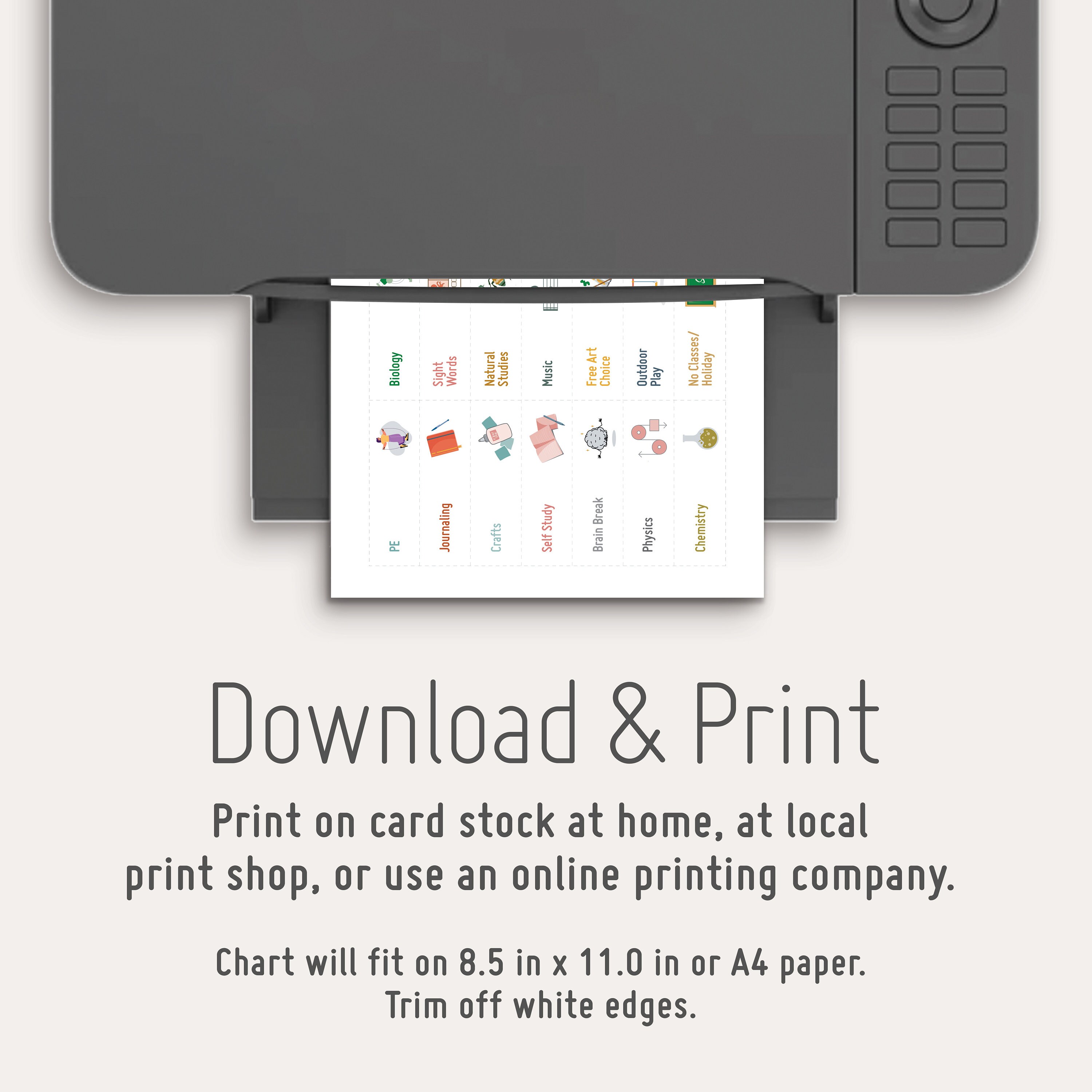Homeschool Routine Cards I Homeschool Printable Schedule I Visual ...