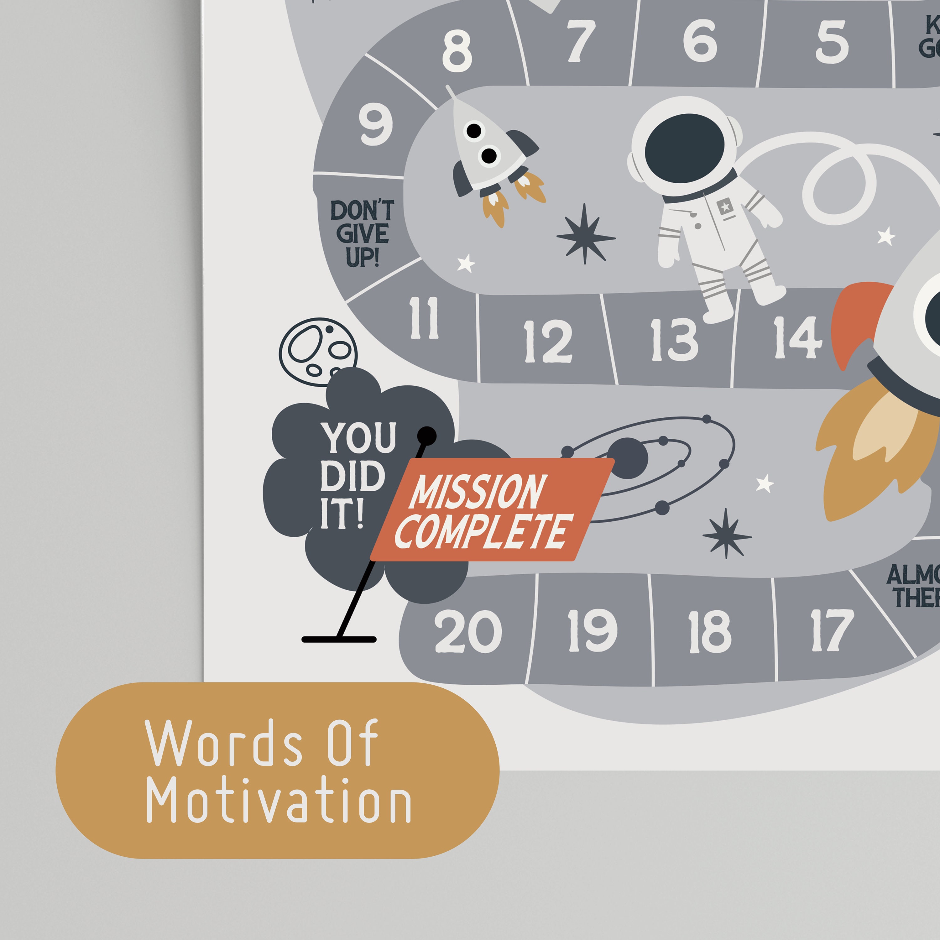 Rewards Chart for Kids, Space-themed Behavior Tracker Chart, Toddler ...