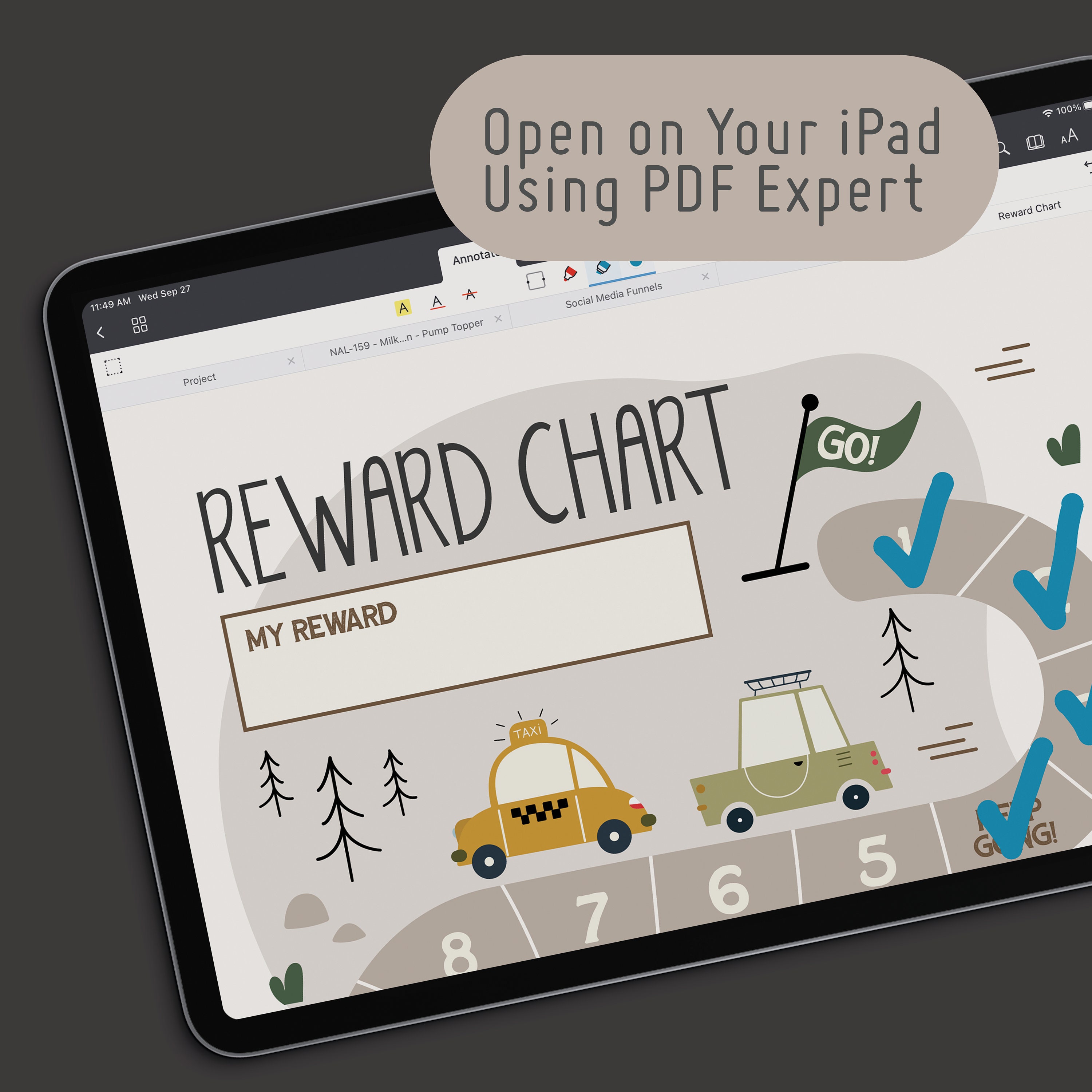 Rewards Chart for Kids, Car-themed Behavior Tracker Chart, Toddler ...