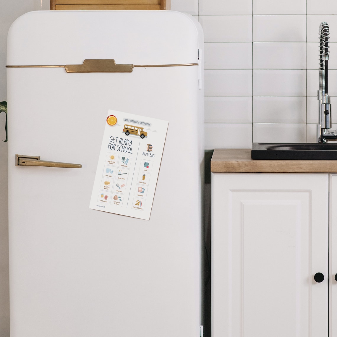 Morning Get Ready for School Routine Chart, Printable Visual Routine ...