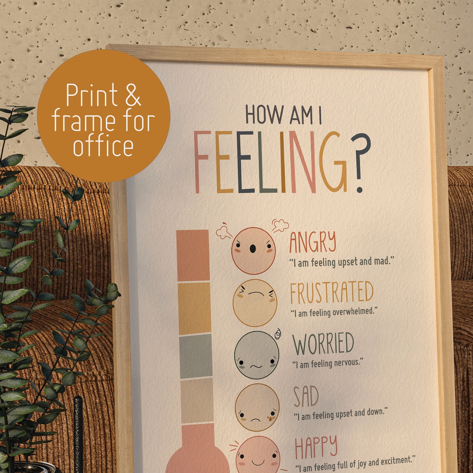 Feelings Thermometer Chart | Printable Emotions Chart | Kids Feelings ...