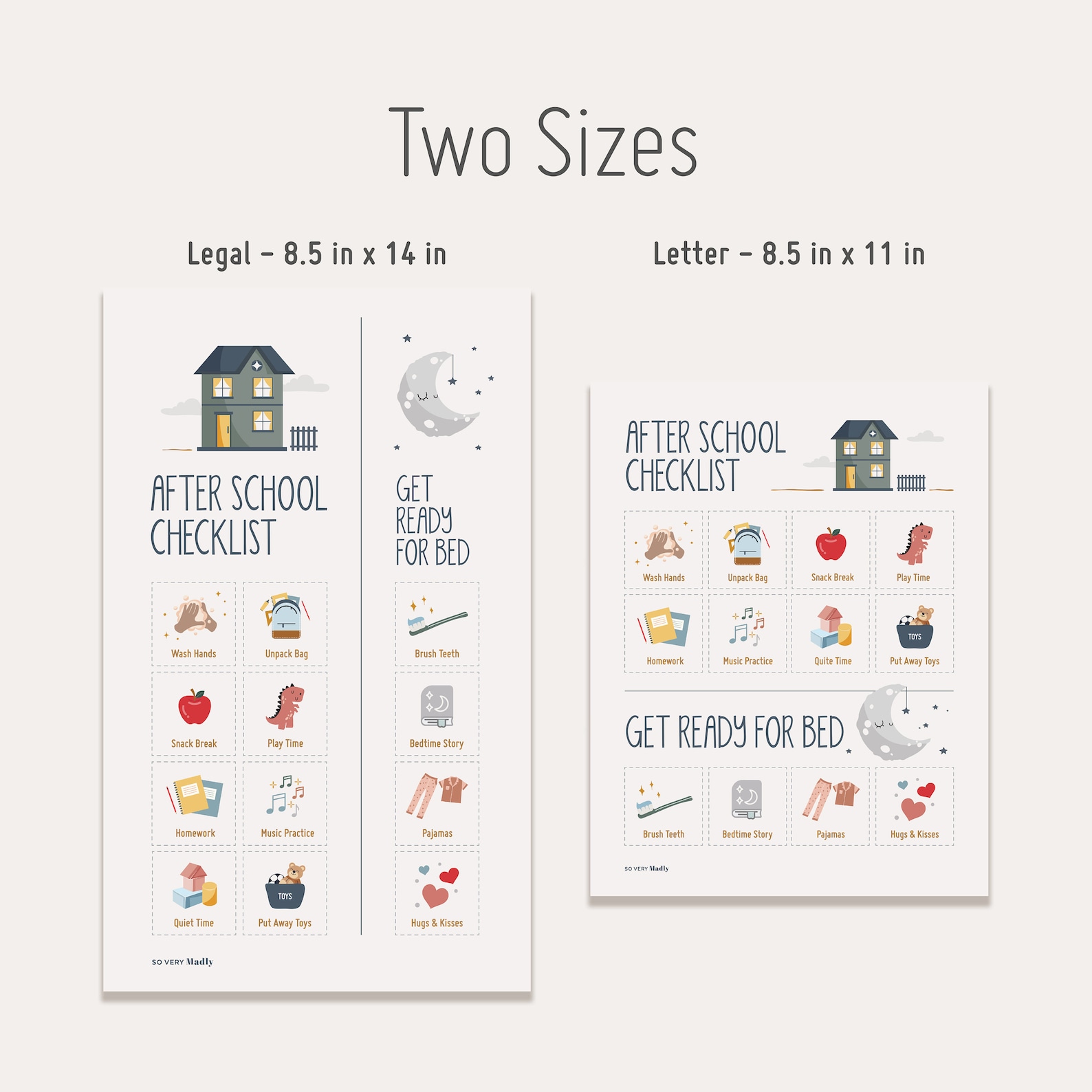 After School Routine Chart: Visual Checklist (PDF Download) - Etsy