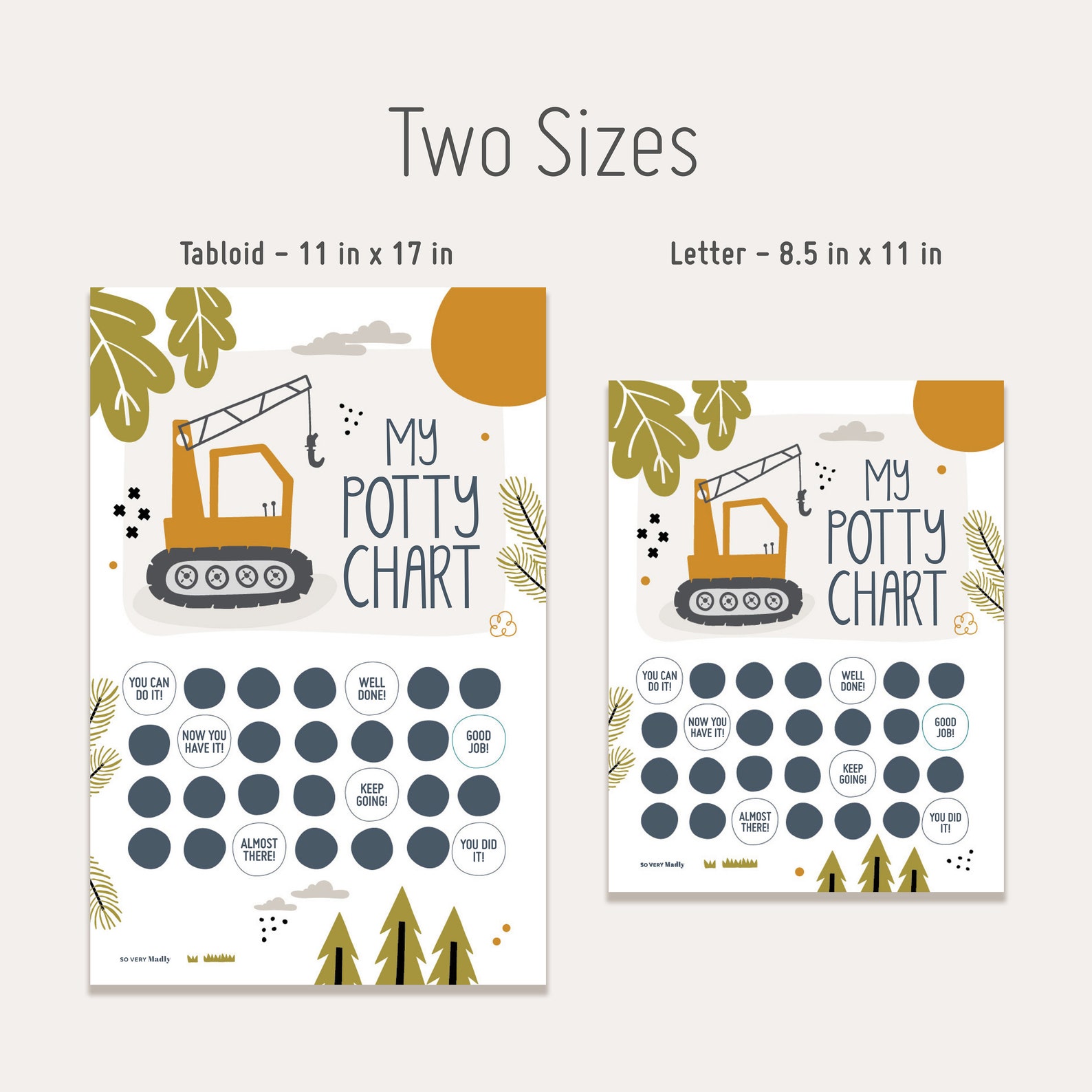 Potty Chart Truck, Printable Potty Training Reward Chart for Kids ...