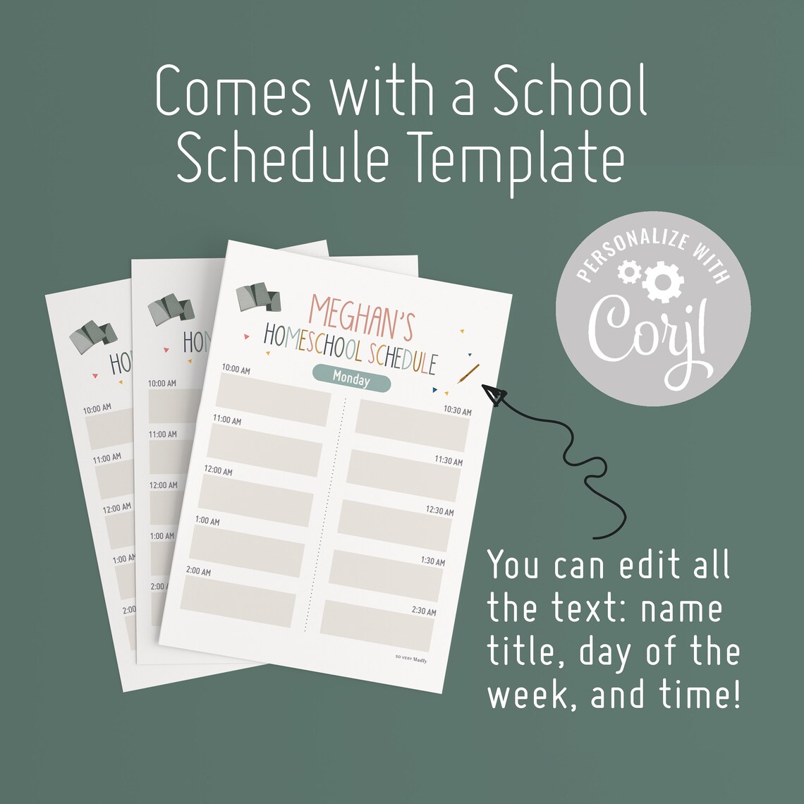 Homeschool Routine Cards I Homeschool Printable Schedule I Visual ...