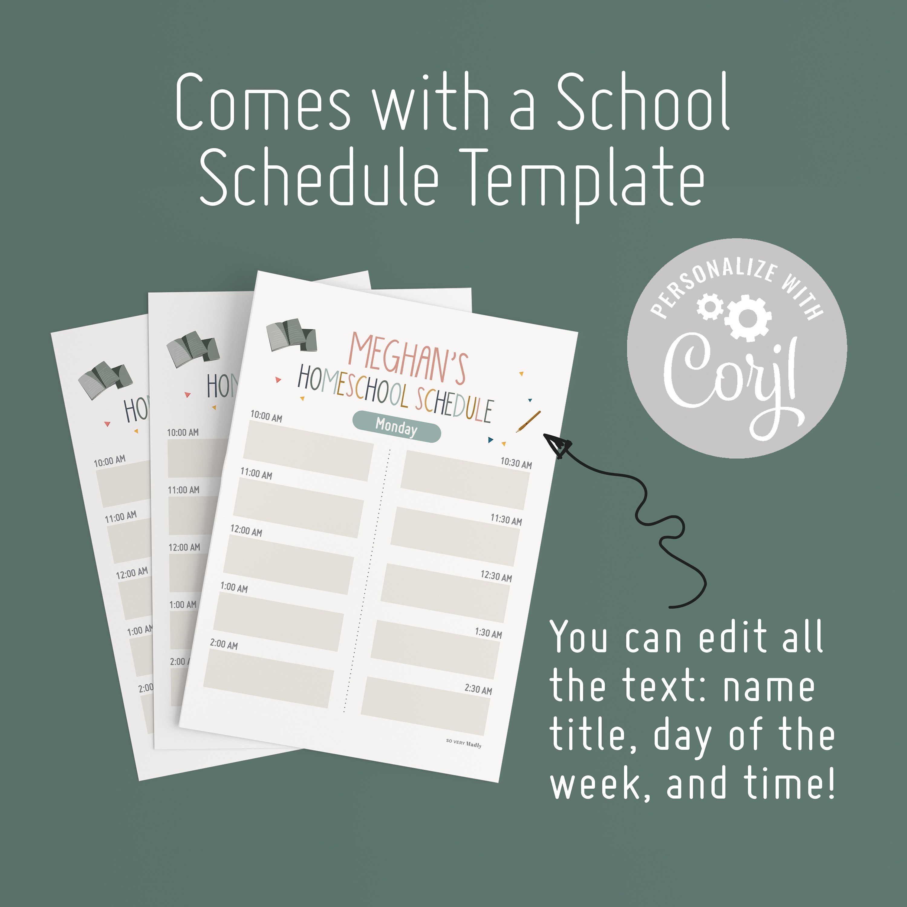 Homeschool Routine Cards I Homeschool Printable Schedule I Visual ...