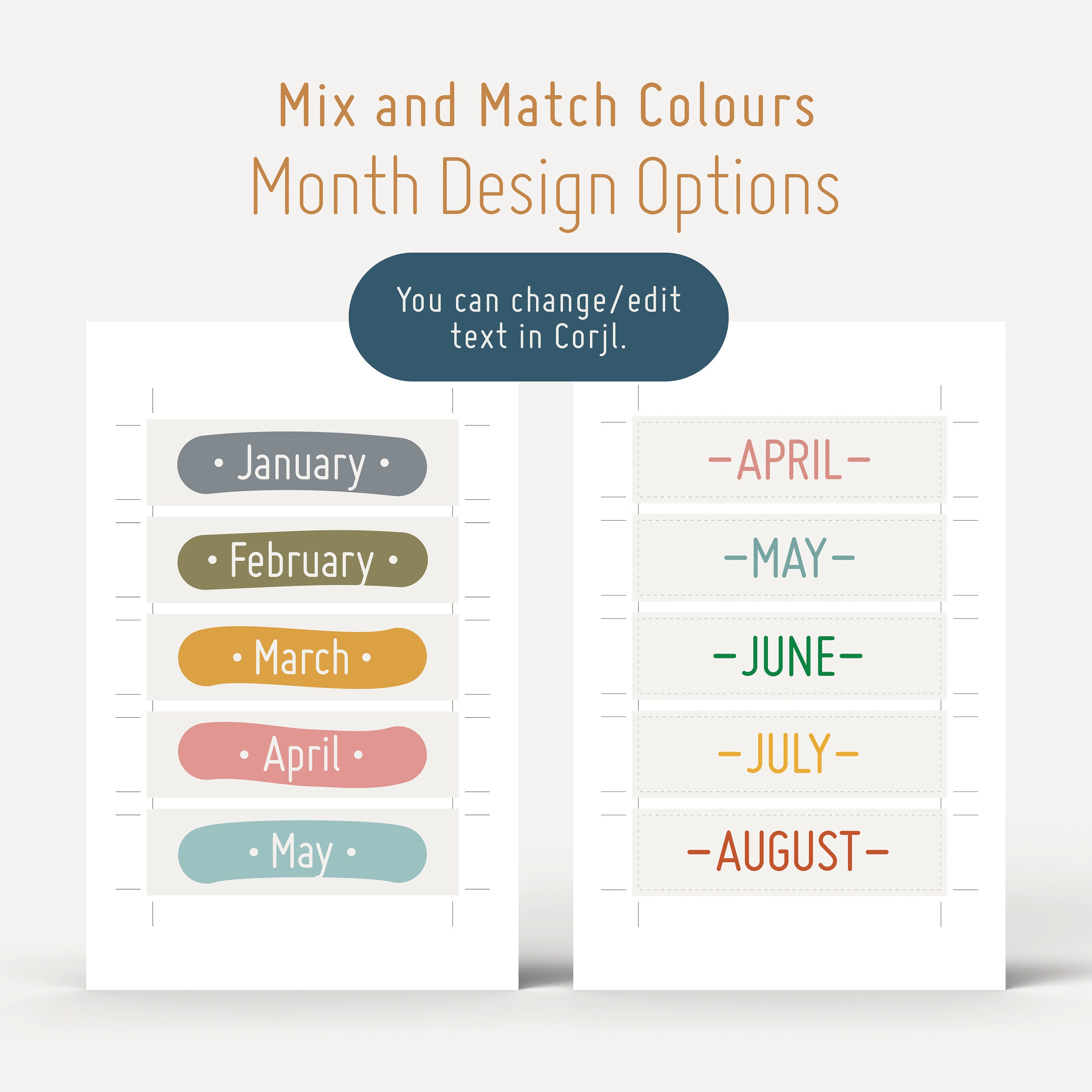 Monthly Calendar for Kids, Learning Calendar, Perpetual Toddler ...