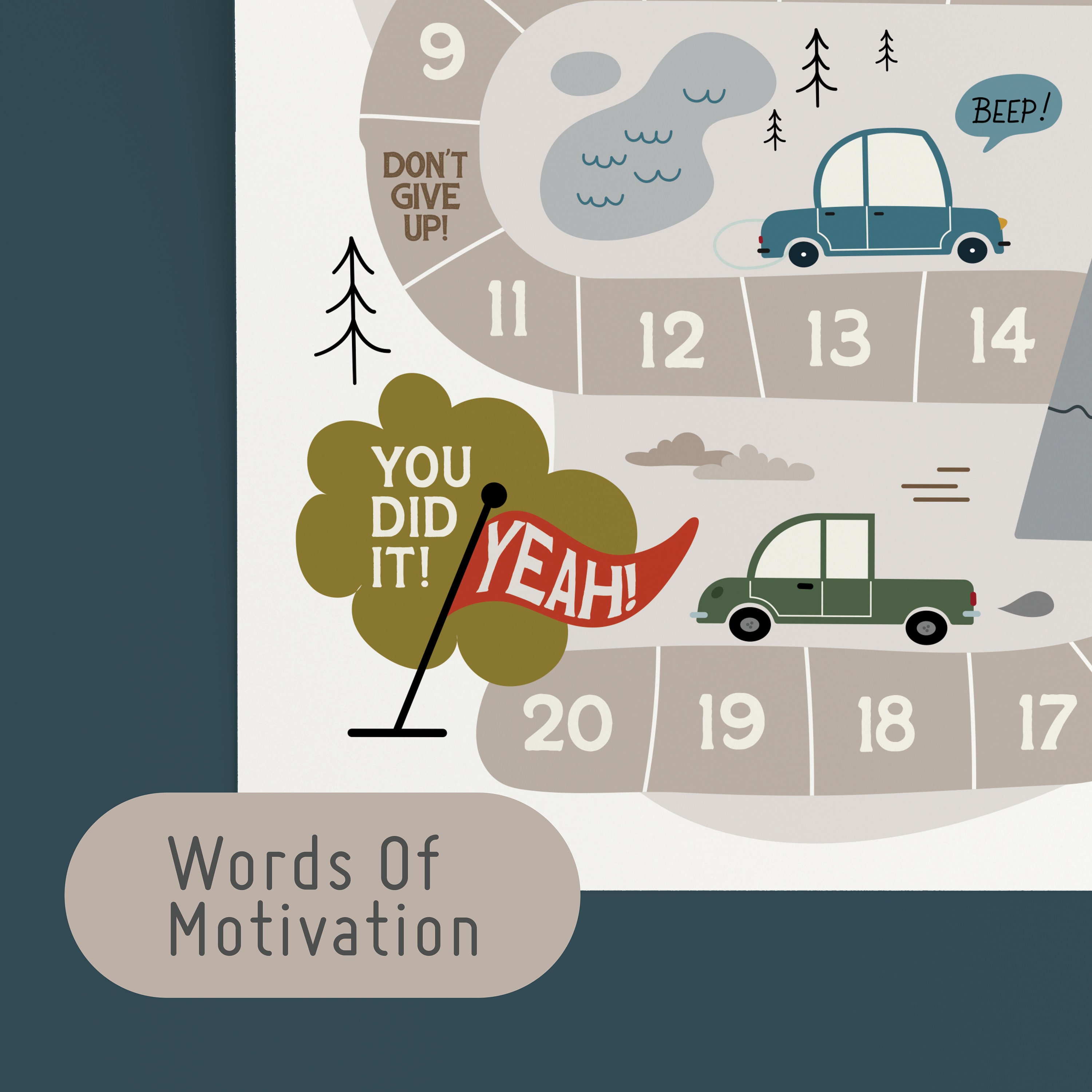 Rewards Chart for Kids, Car-themed Behavior Tracker Chart, Toddler ...