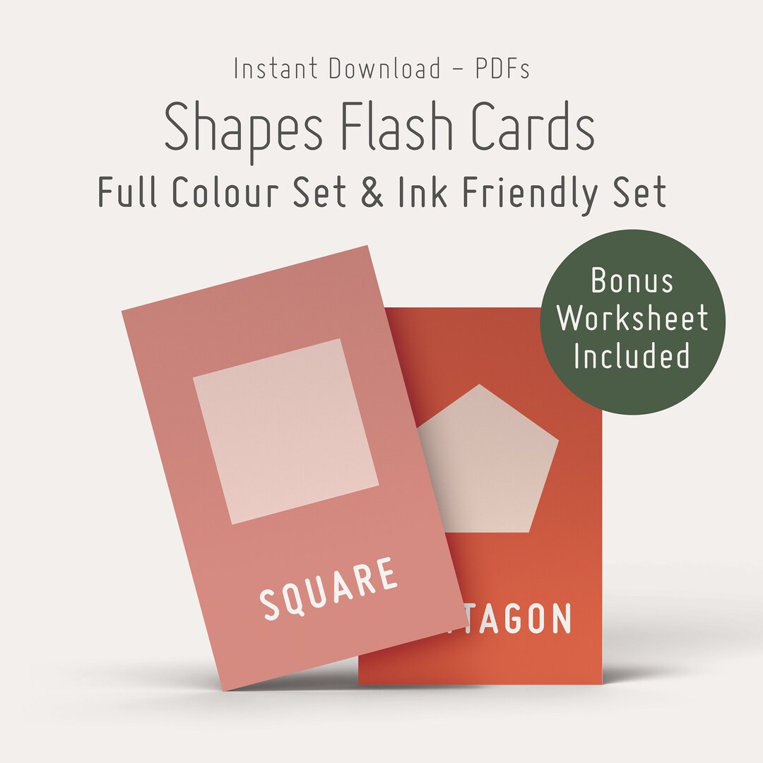 Flashcards for Toddlers, Shapes, Boho, Education, Nursery, Classroom ...