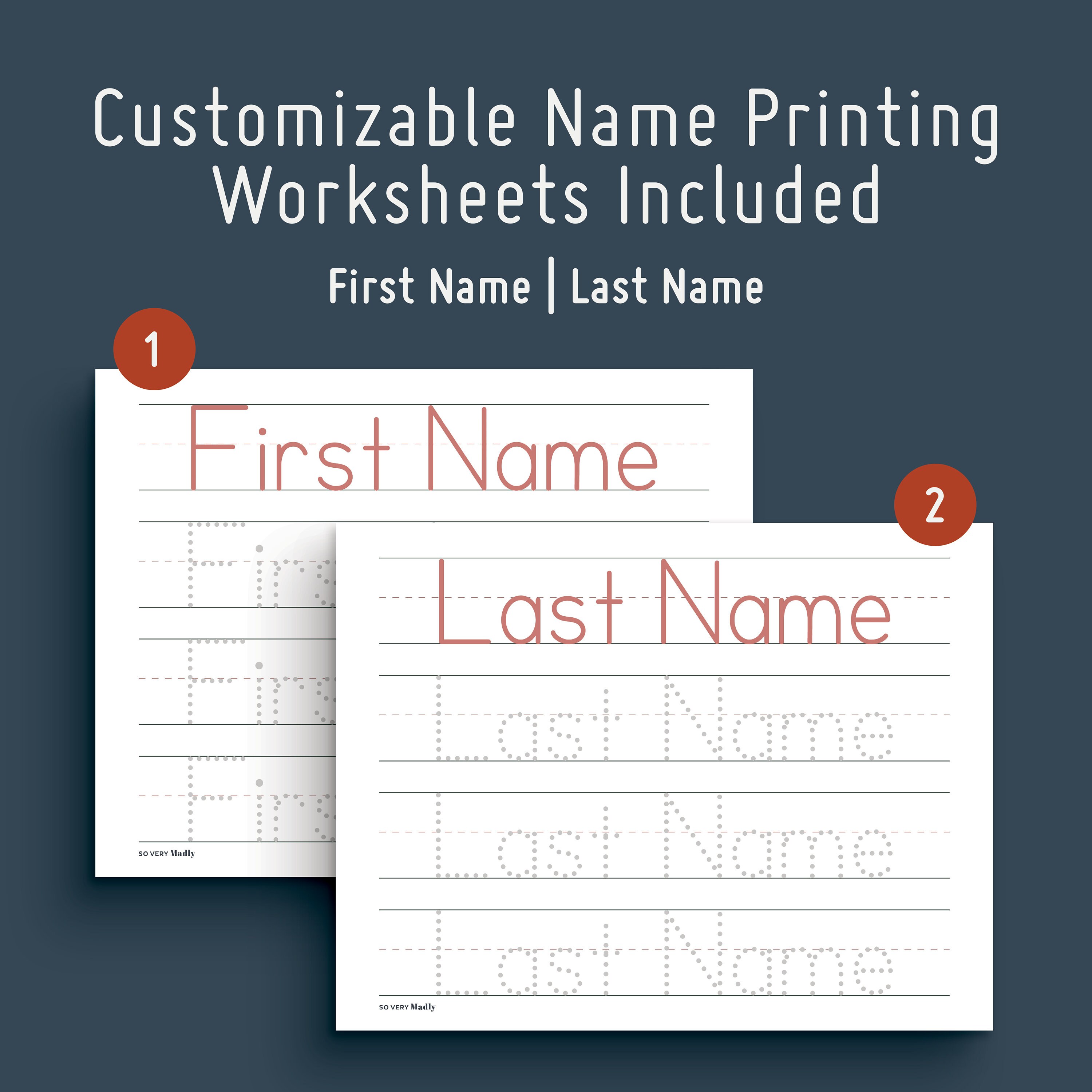 Personalized Name Tracing Worksheet: Customizable Kids Handwriting ...