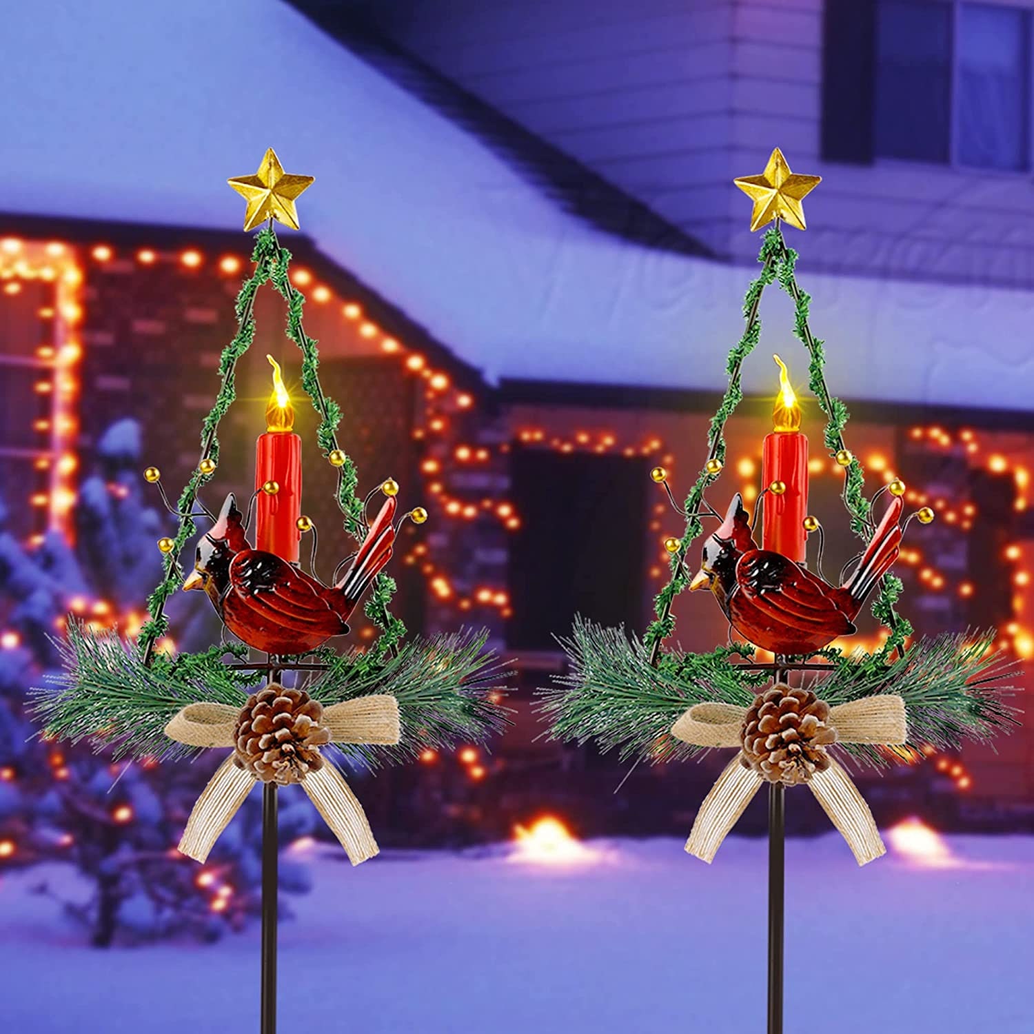 Outdoor Metal Tree With Lights - Etsy
