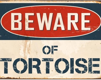 Beware of Tortoise Sign - Etsy