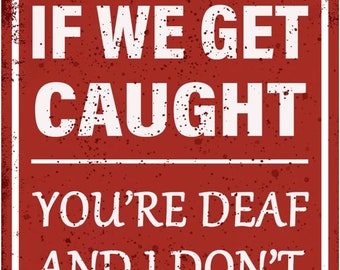 Metal Deaf Sign - Etsy