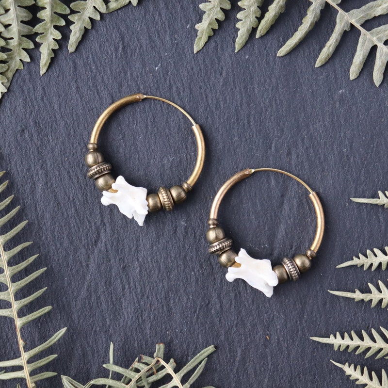 Bone Earrings - Etsy