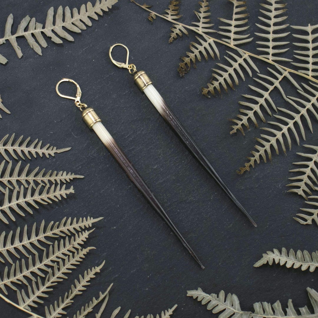 NOMADIC ELEGANCE EARRINGS - Yellowstone Earrings-western Jewelry-porcupine Quill Earrings-beth ...