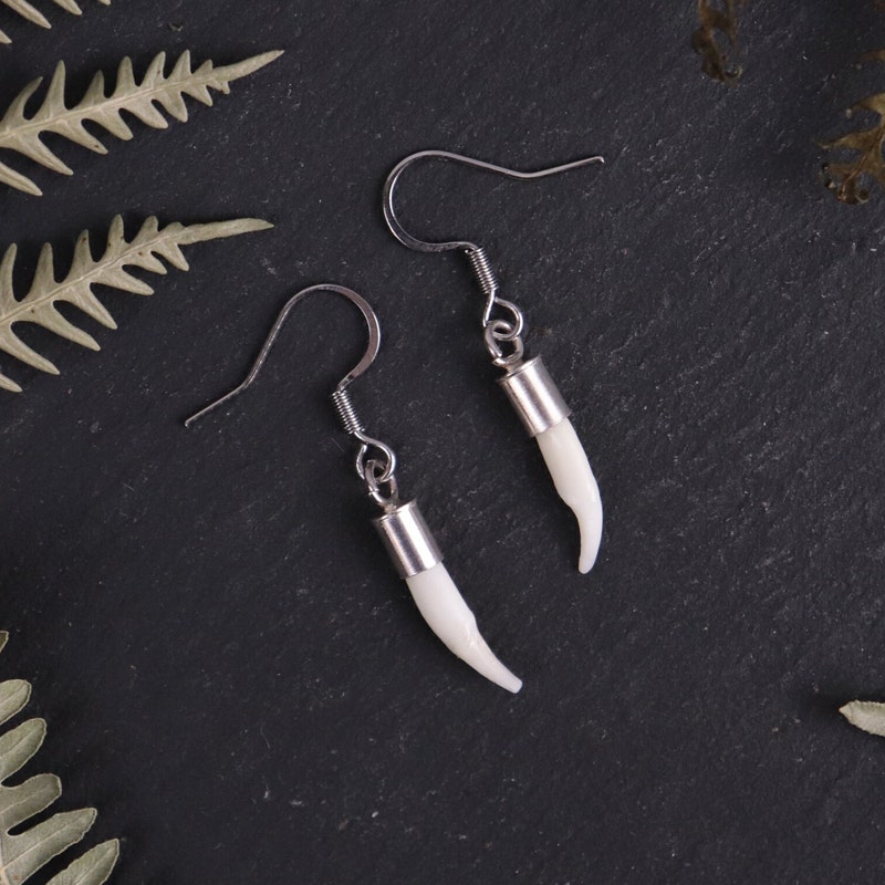 Bone Earrings - Etsy