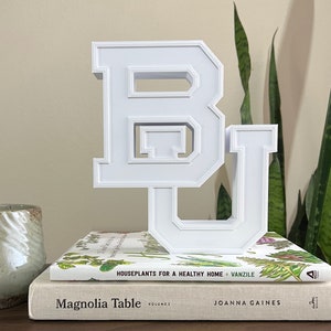 Baylor University BU Logo Block Letter Shelf Decor | 3D Printed - Etsy