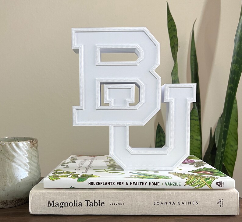 Baylor University BU Logo Block Letter Shelf Decor 3D - Etsy