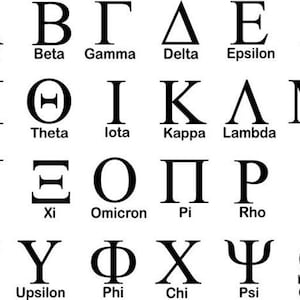 Sorority/fraternity Greek Block Shelf Letters | 3D Printed - Etsy