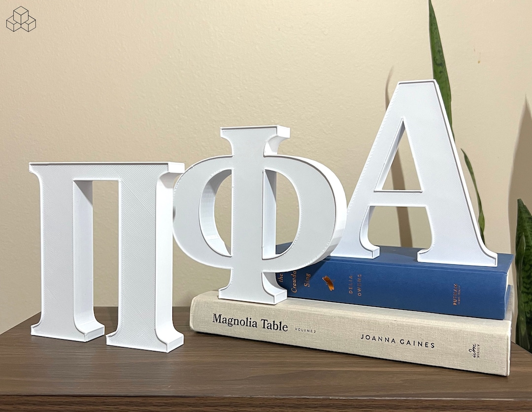 Sorority/fraternity Greek Block Shelf Letters | 3D Printed - Etsy