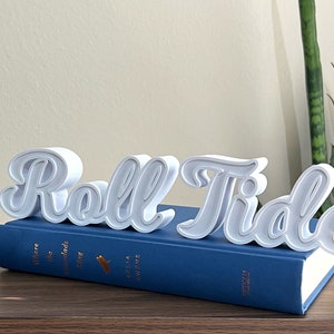 Alabama Roll Tide Block Letter Shelf Decor | University of Alabama | 3D ...