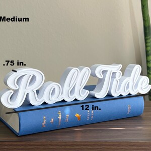 Alabama Roll Tide Block Letter Shelf Decor | University of Alabama | 3D ...