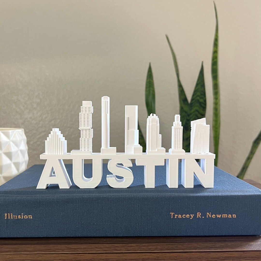 Austin Skyline Logo Office & Home Shelf Desk Decor/gift | 3D Printed ...