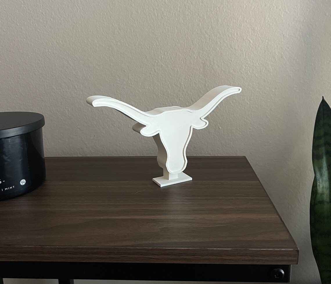 UT Longhorn University of Texas Home Shelf Decor 3D Printed - Etsy