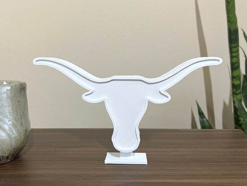 UT Longhorn University of Texas Home Shelf Decor 3D Printed - Etsy