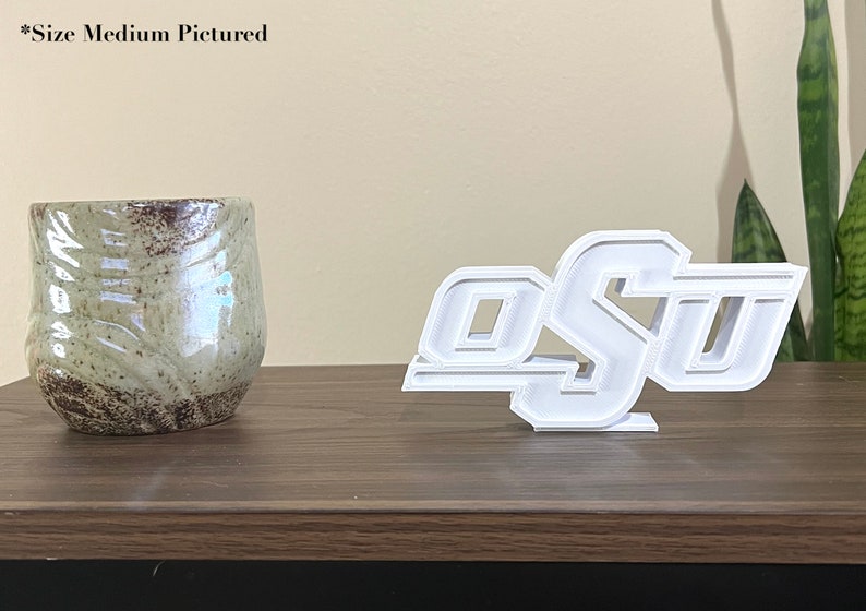 OSU Logo Block Letter Oklahoma State University Shelf Decor - Etsy