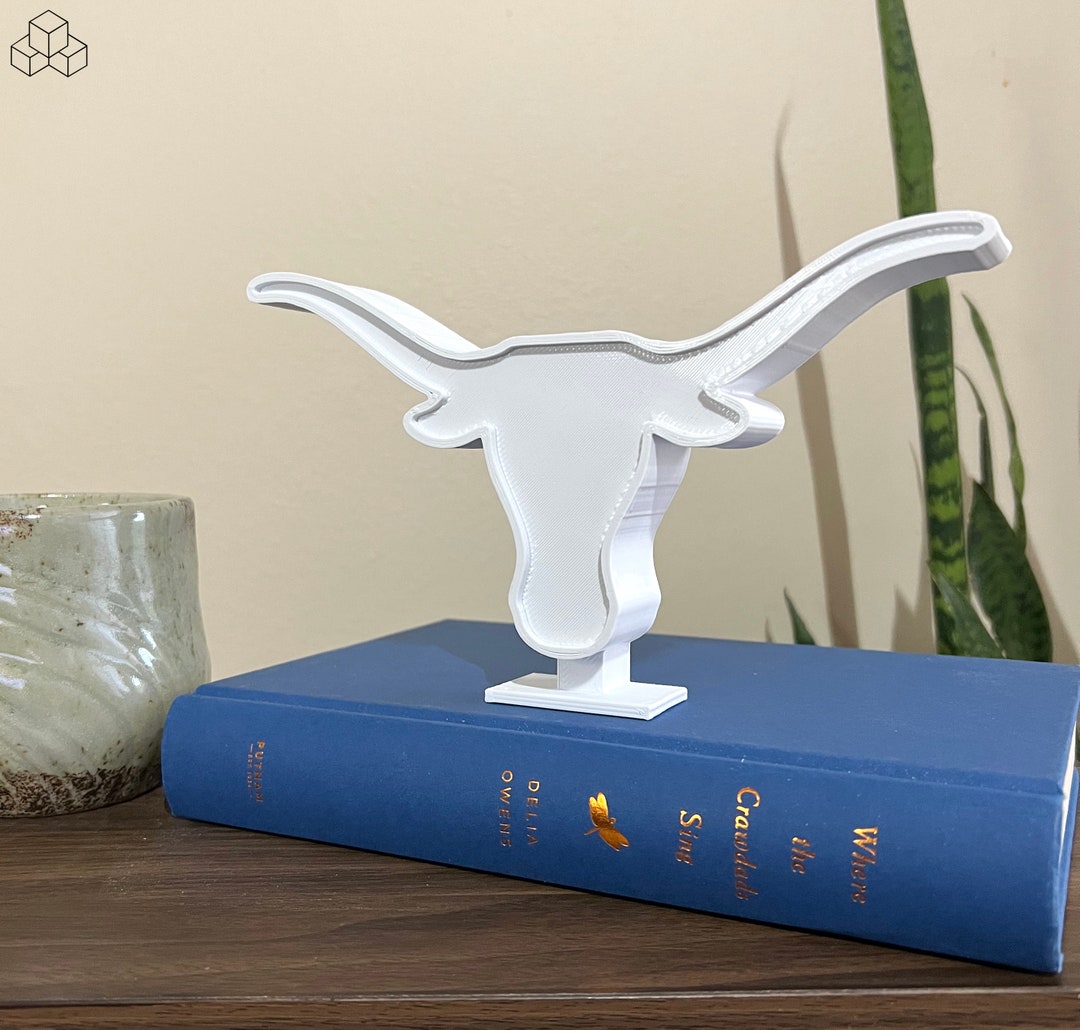UT Longhorn University of Texas Home Shelf Decor | 3D Printed - Etsy